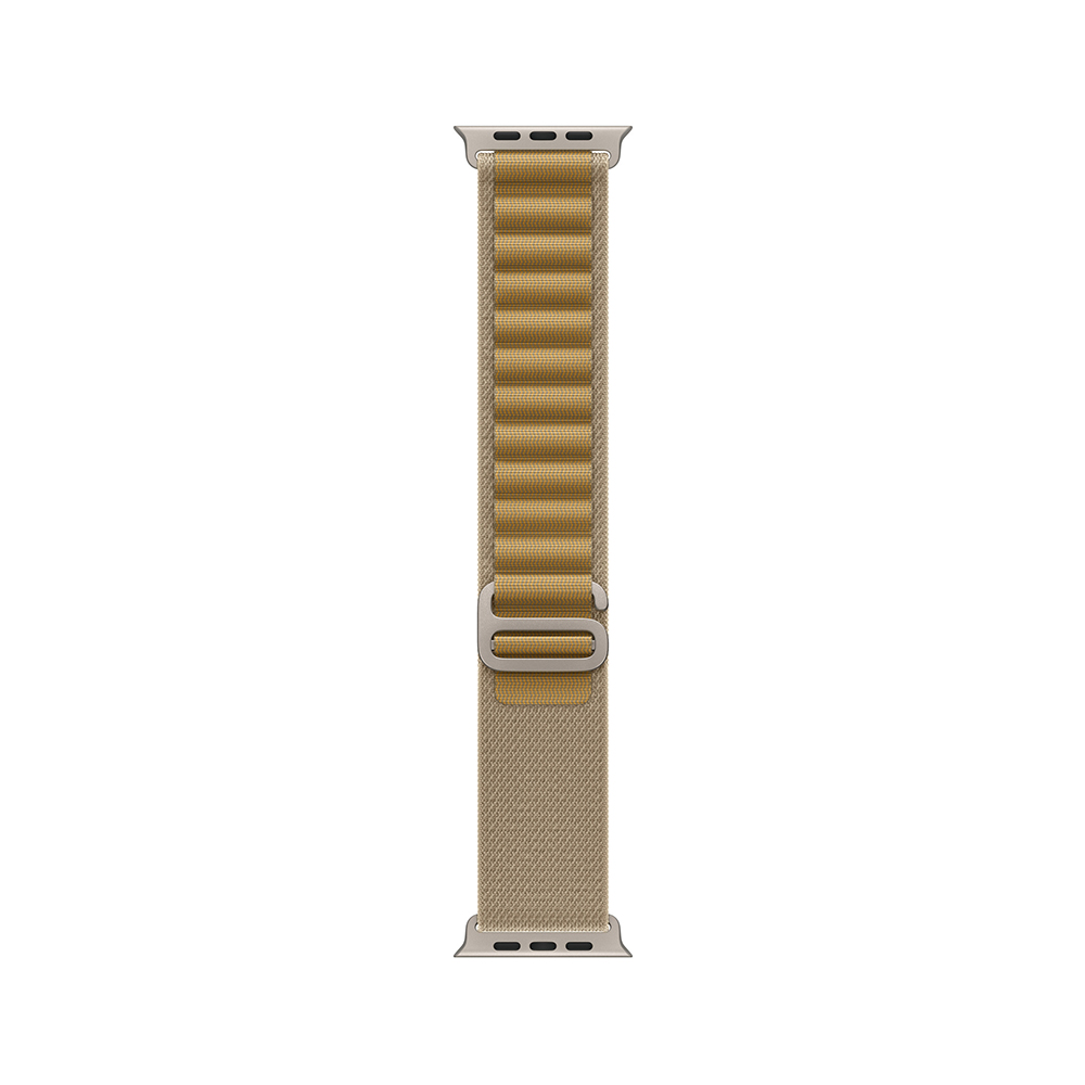 สาย Apple Watch 49mm Tan Alpine Loop - Small - Natural Titanium Finish ...