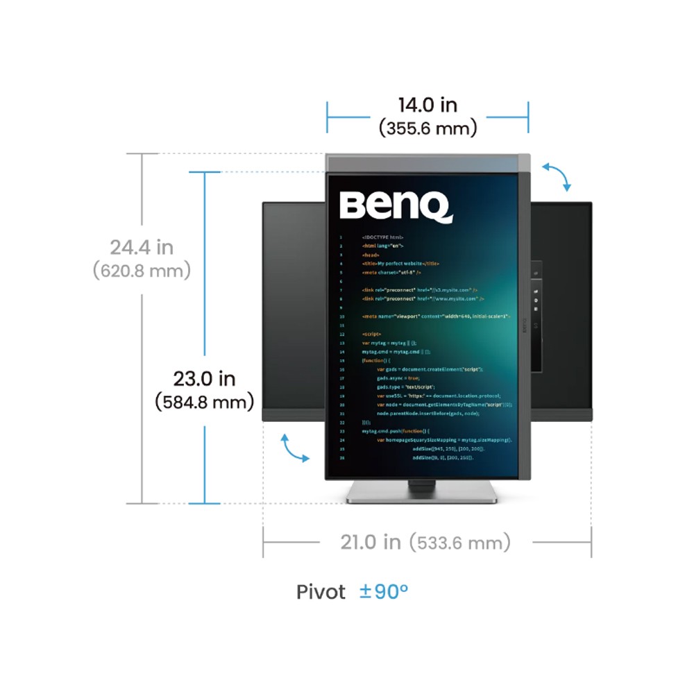 จอมอนิเตอร์ BENQ RD240Q (IPS WQXGA Programming Monitor)