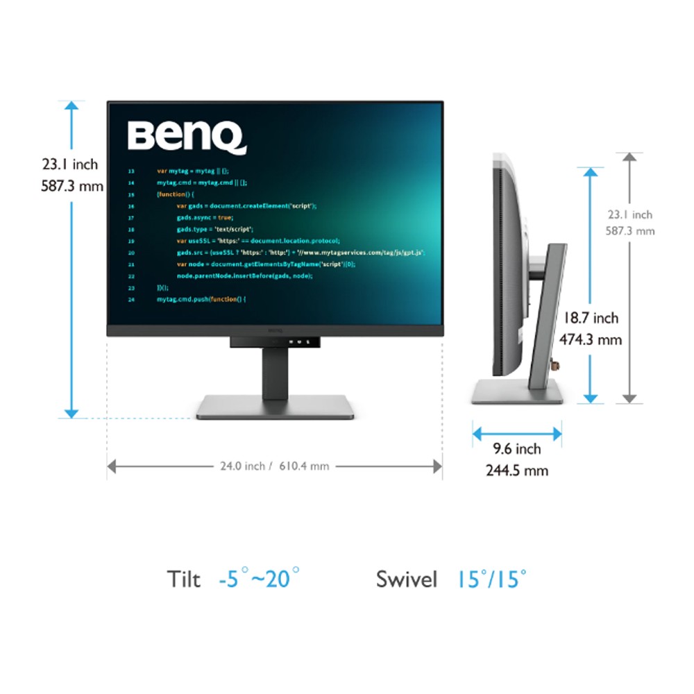 จอมอนิเตอร์ BENQ RD280U (IPS 4K+ Programming Monitor)
