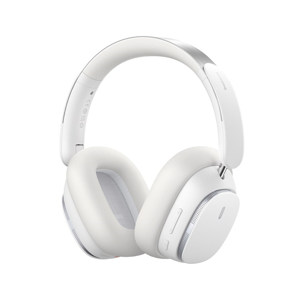 Baseus หูฟังบลูทูธไร้สาย ลดเสียงรบกวน รุ่น H1 Pro Moon White