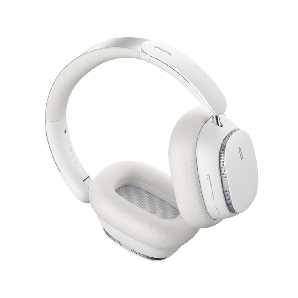 Baseus หูฟังบลูทูธไร้สาย ลดเสียงรบกวน รุ่น H1 Pro Moon White
