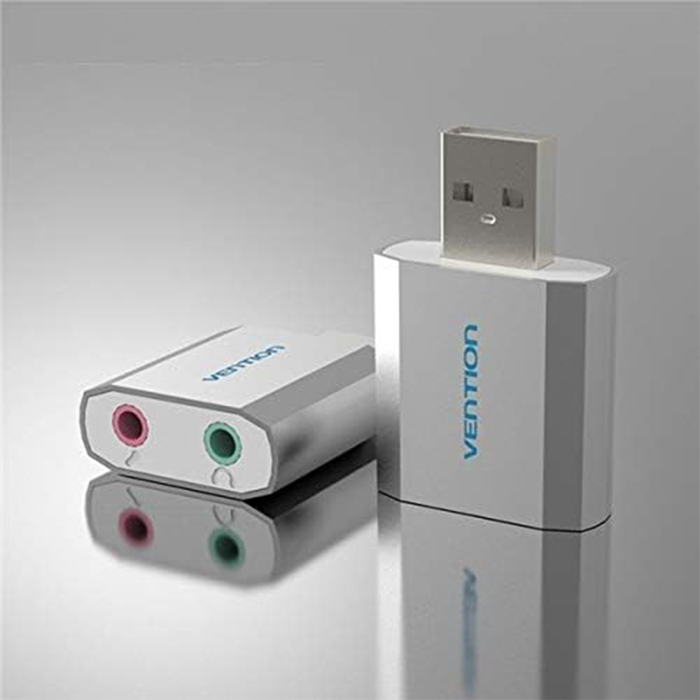 การ์ดเสียง Vention USB External Sound Card Adapter