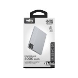 พาวเวอร์แบงค์ WHY 5,000 mAh PB-401M Gray