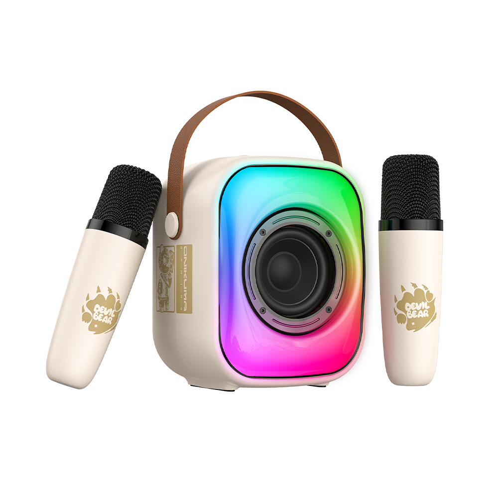 ลำโพงไร้สาย Onikuma L7 RGB with Mic White มาพร้อมไมโครโฟน