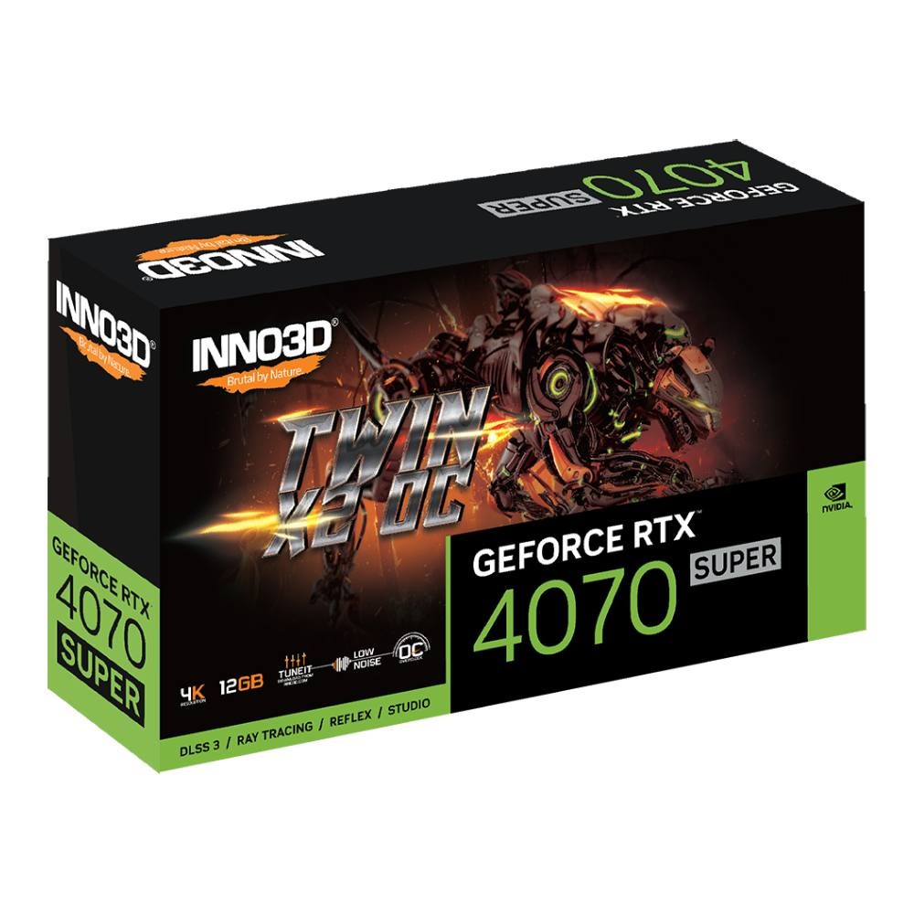 การ์ดจอ INNO3D GeForce RTX 4070 SUPER TWIN X2