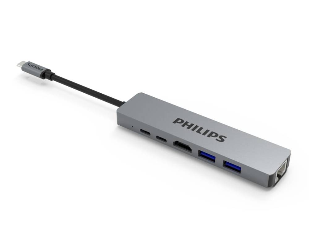 Philips รุ่น 6 in 1 Hub C to HDMI and RJ45 Silver
