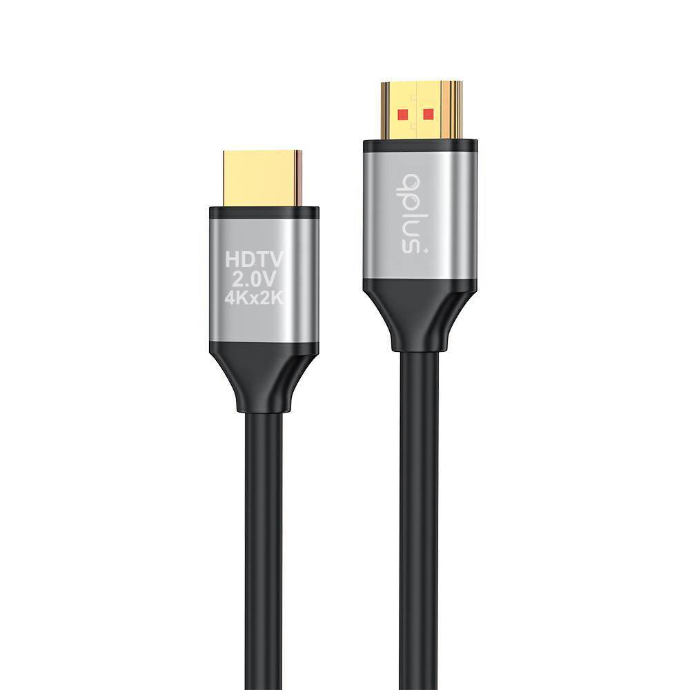 QPLUS HDMI to HDMI Cable 4K 1.5M Black/Grey