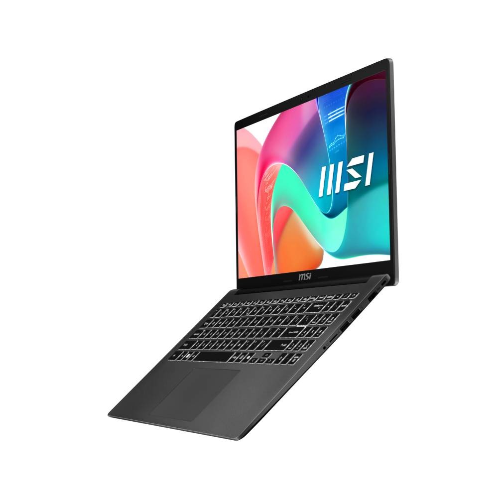 โน๊ตบุ๊คบางเบา MSI Modern 15 F1MG-027TH Platinum Gray