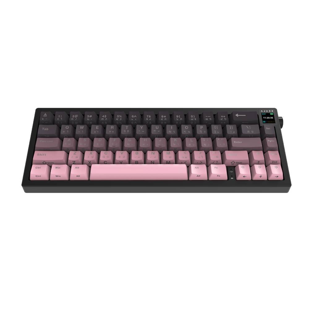 คีย์บอร์ดเกมมิ่งไร้สาย Ajazz AK650 สี Gradient BlackBerry