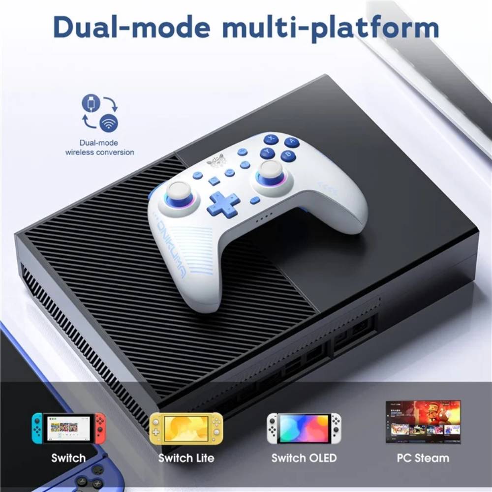 จอยคอนโทรลเลอร์ Onikuma Gaming Controller Wireless Iruka สีขาว