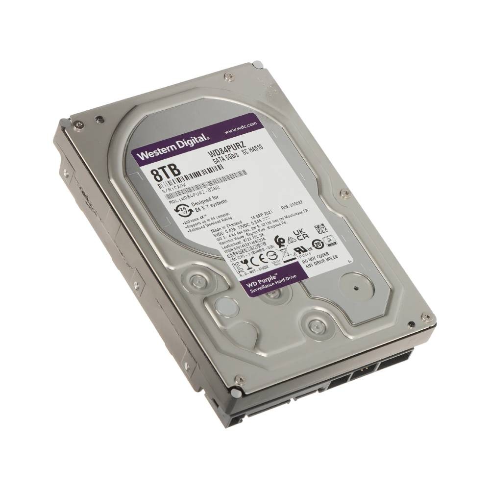 ฮาร์ดดิสก์ WD HDD 8TB 5640rpm 128MB Purple - 3 Year