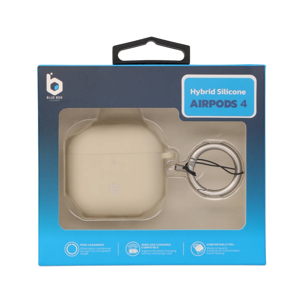 เคสแอร์พอร์ต Blue Box for AirPods 4 สี Off White
