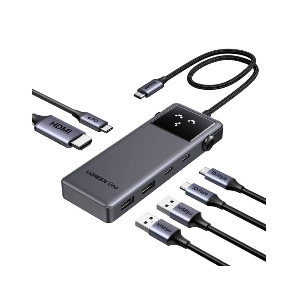 ยูเอสบีฮับ UGREEN 6-in-1 Robot Hub USB-C to HDMI รุ่น 35998