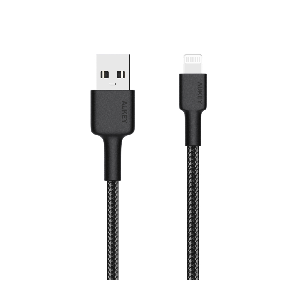 สายชาร์จ AUKEY Lightning Braided Nylon MFI 0.9M CB-BAL7