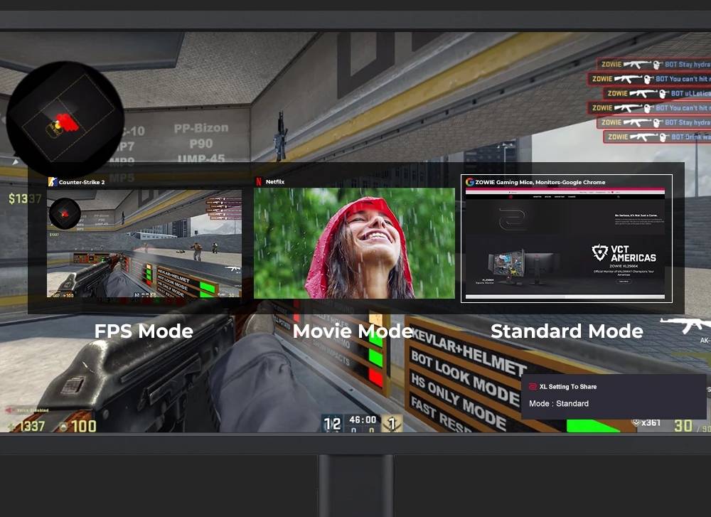 จอมอนิเตอร์ BENQ ZOWIE XL2546X+ (FAST TN DyAc2 280Hz) | Education Studio7