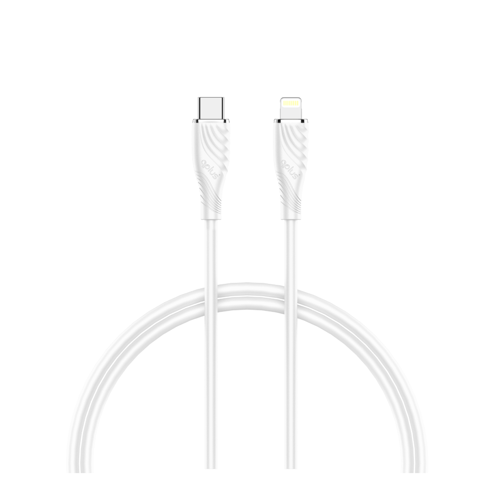 สายชาร์จ QPLUS USB-C to Lightning Cable 27W 1M. L3 White