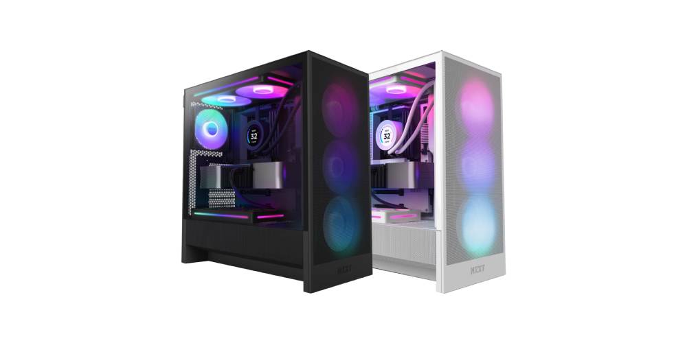เอ็นแซดเอ็กซ์ที เคสคอมพิวเตอร์ รุ่น H5 Flow RGB สีขาว | Makro PRO
