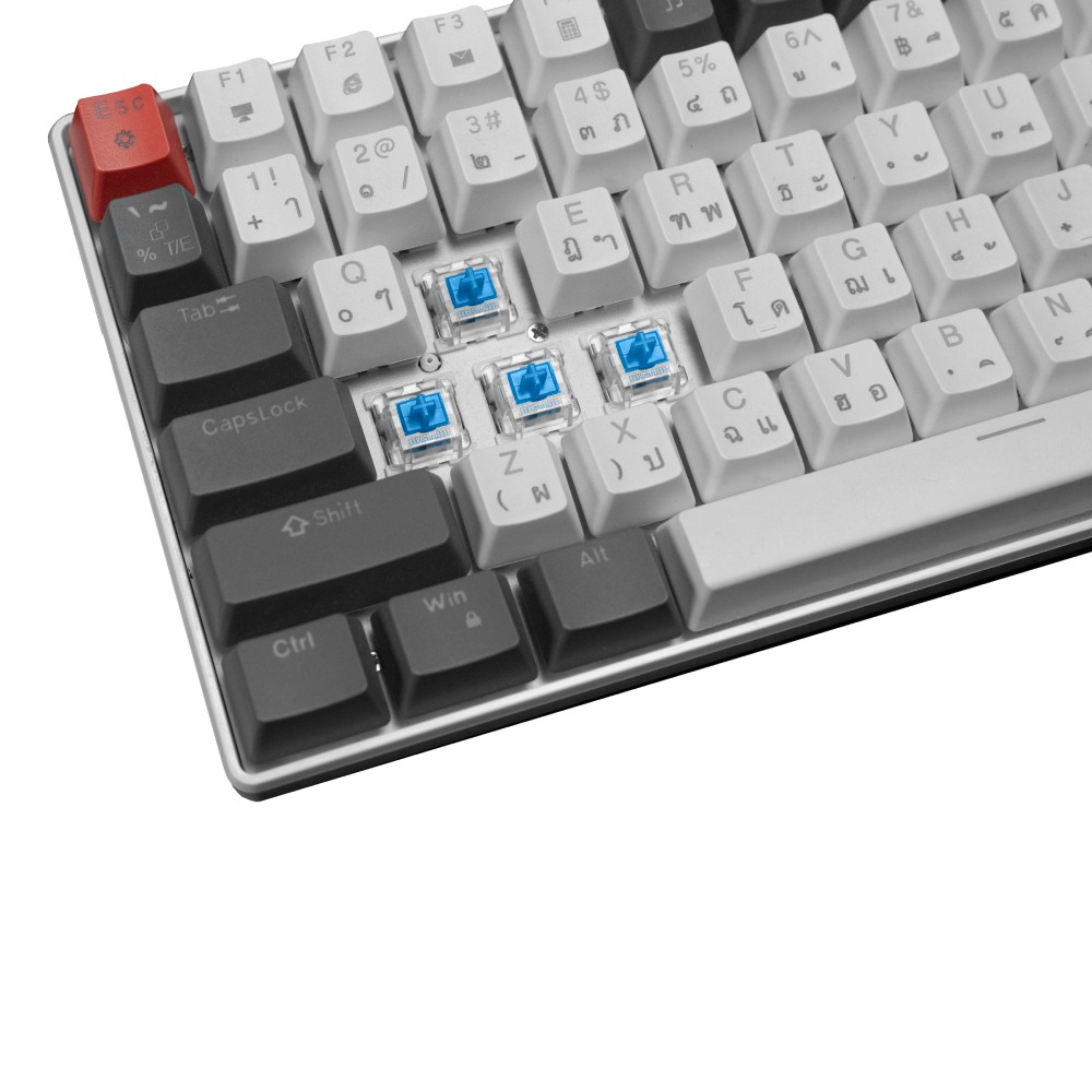 คีย์บอร์ดเกมมิ่ง SIGNO E-Sport Mechanical MOBILUS KB-723 White