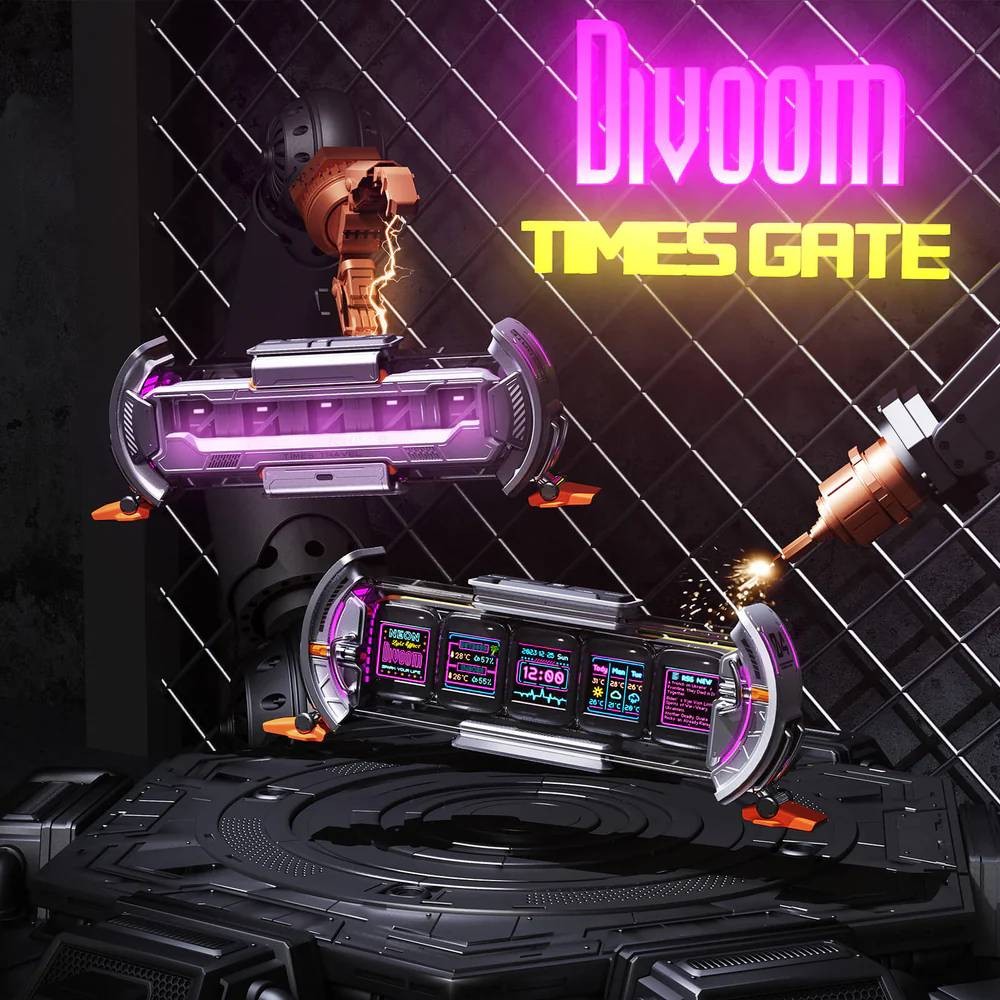นาฬิกาดิจิตอล Divoom Times Gate Gray