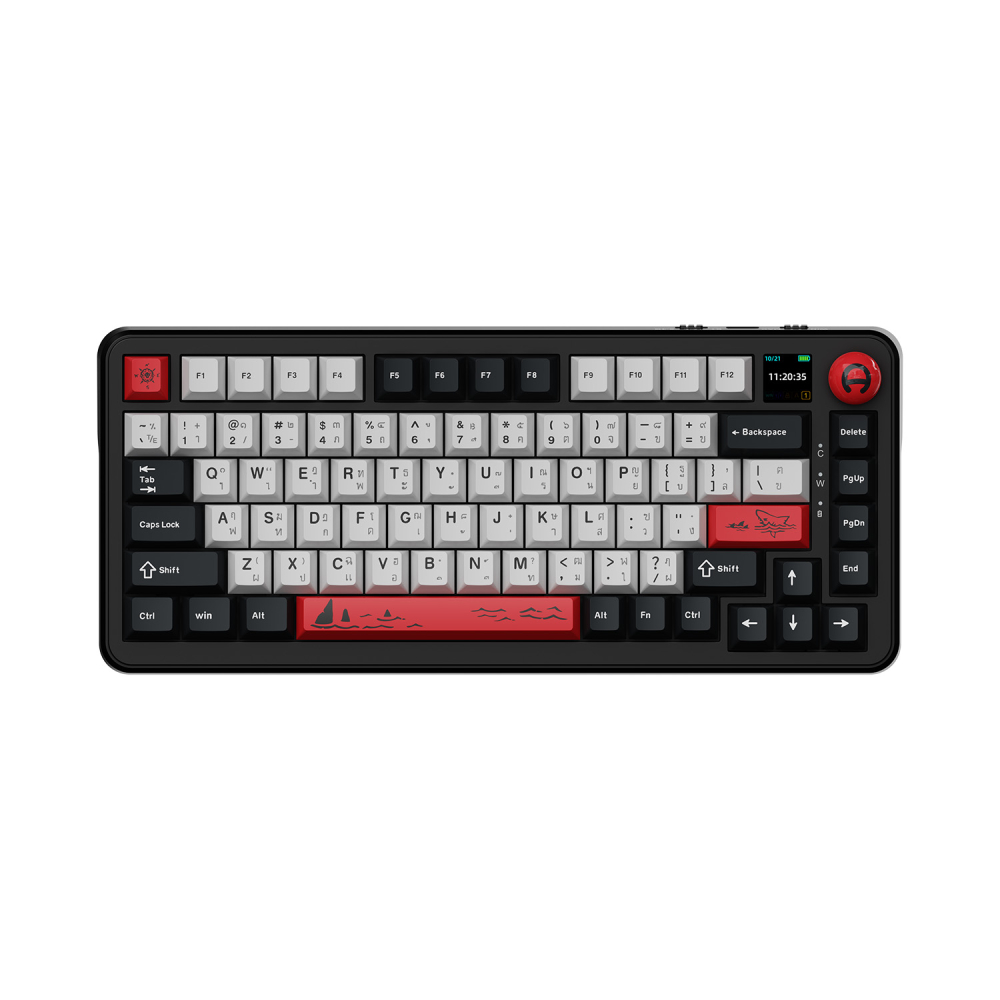 คีย์บอร์ดเกมมิ่ง Ajazz Gaming AK820MaxPlus Gasket Tri-Mod RGB Hardie ...