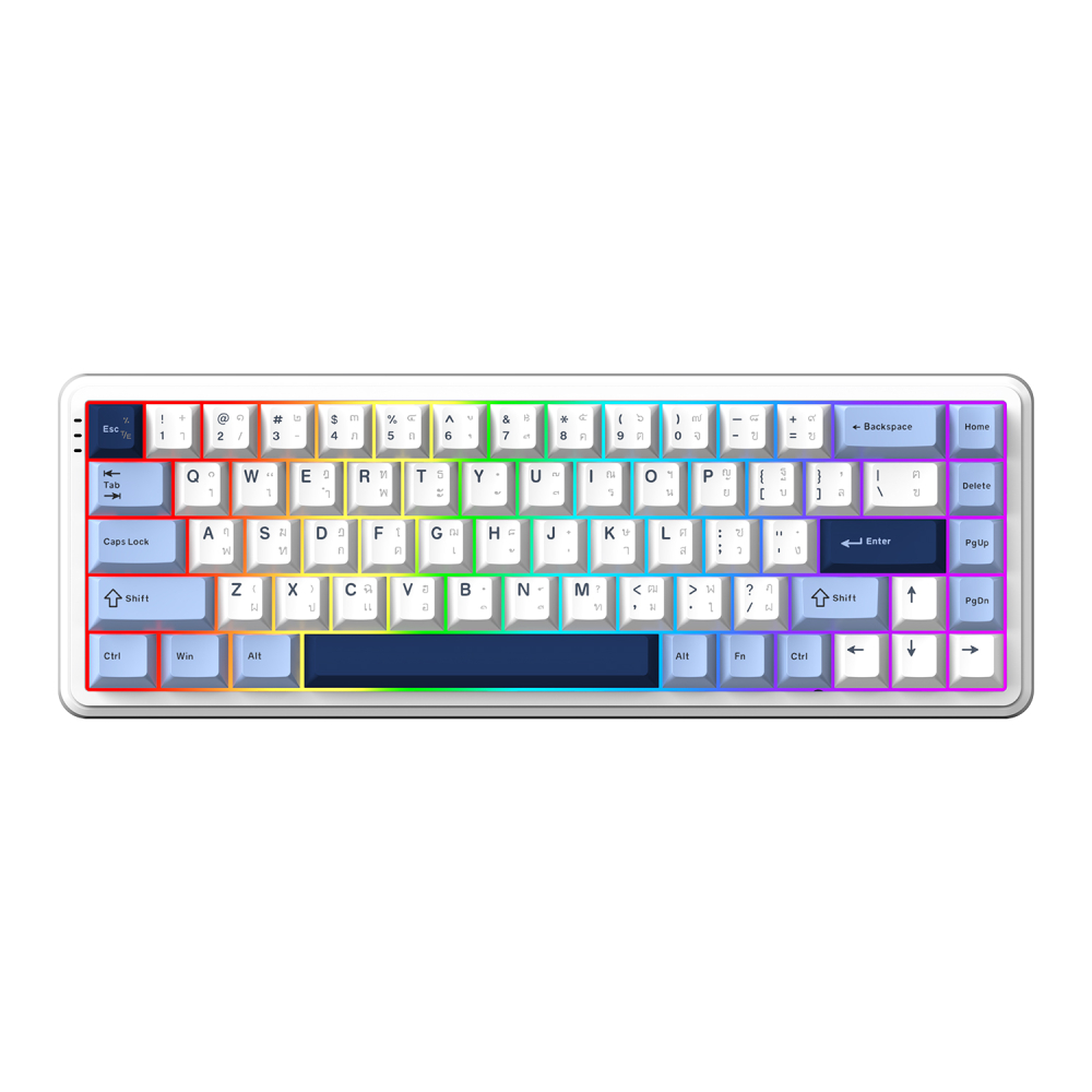 คีย์บอร์ดเกมมิ่ง Ajazz Gaming AK680Max HEHifi Tri-Mod RGB Cloud High ...