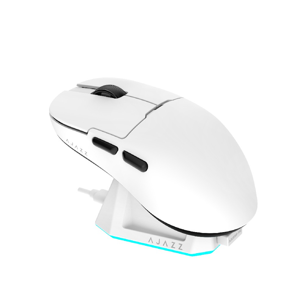 เมาส์เกมมิ่ง Ajazz AJ159P MC Tri-Mod Wireless White