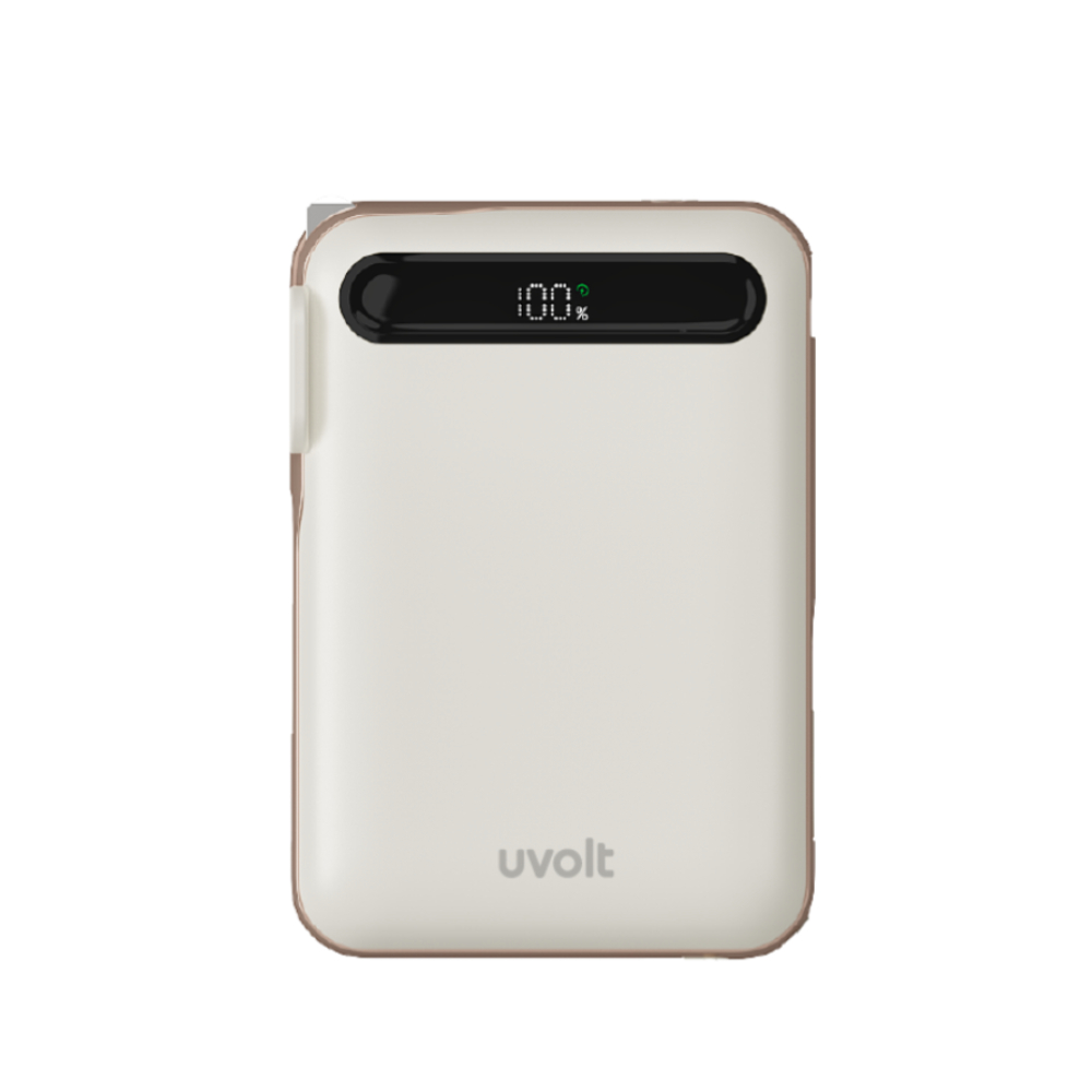 พาวเวอร์แบงค์ UVolt ความจุ 10000 mAh (UVP10AC-01) สี Cream