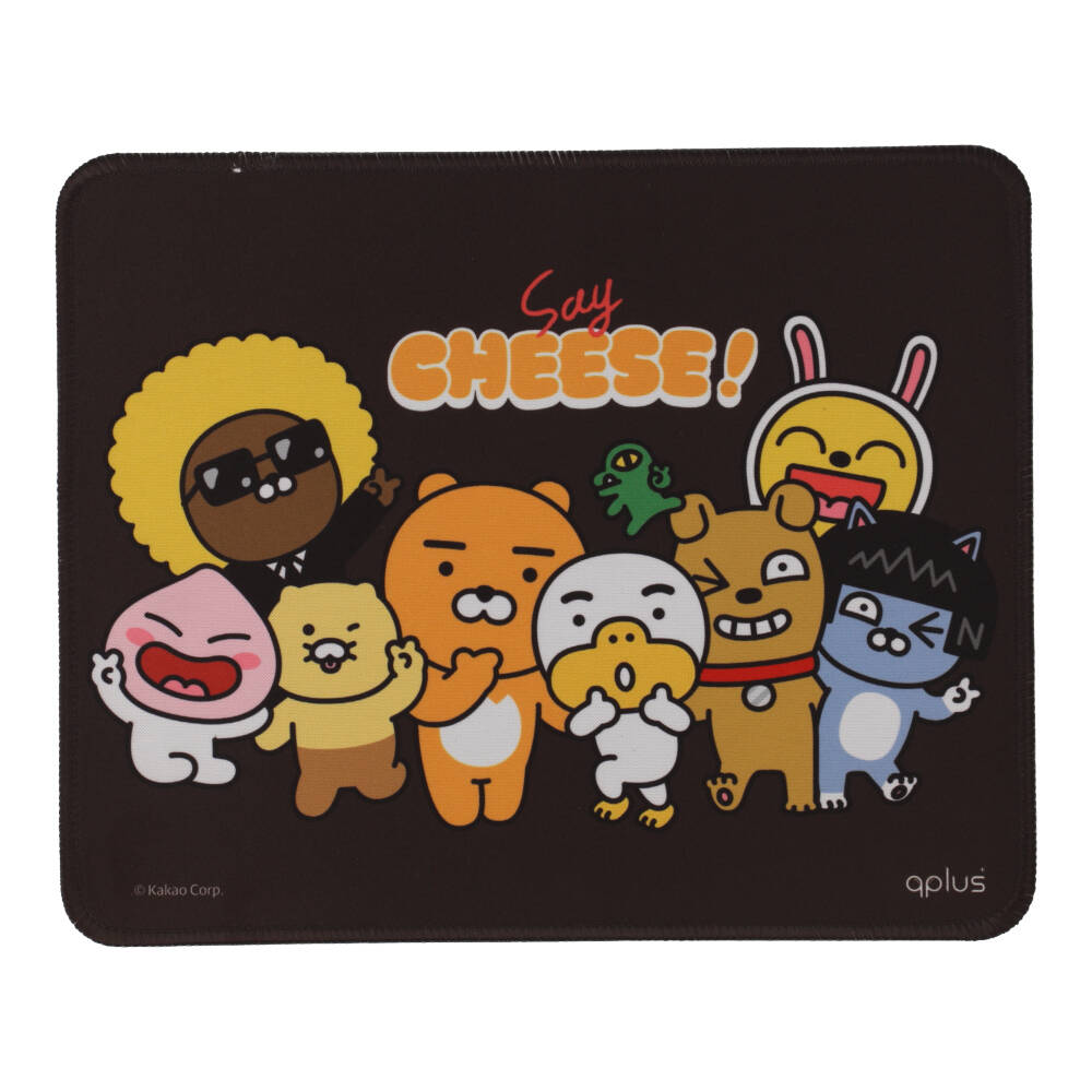 แผ่นรองเมาส์ QPLUS Mouse Pad x Kakao Say Cheese MP002 Black