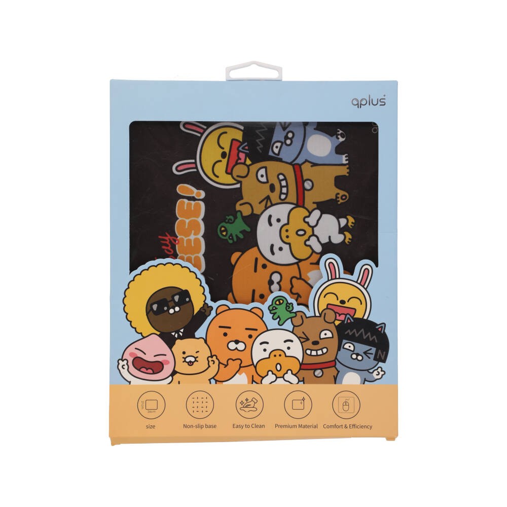 แผ่นรองเมาส์ QPLUS Mouse Pad x Kakao Say Cheese MP002 Black