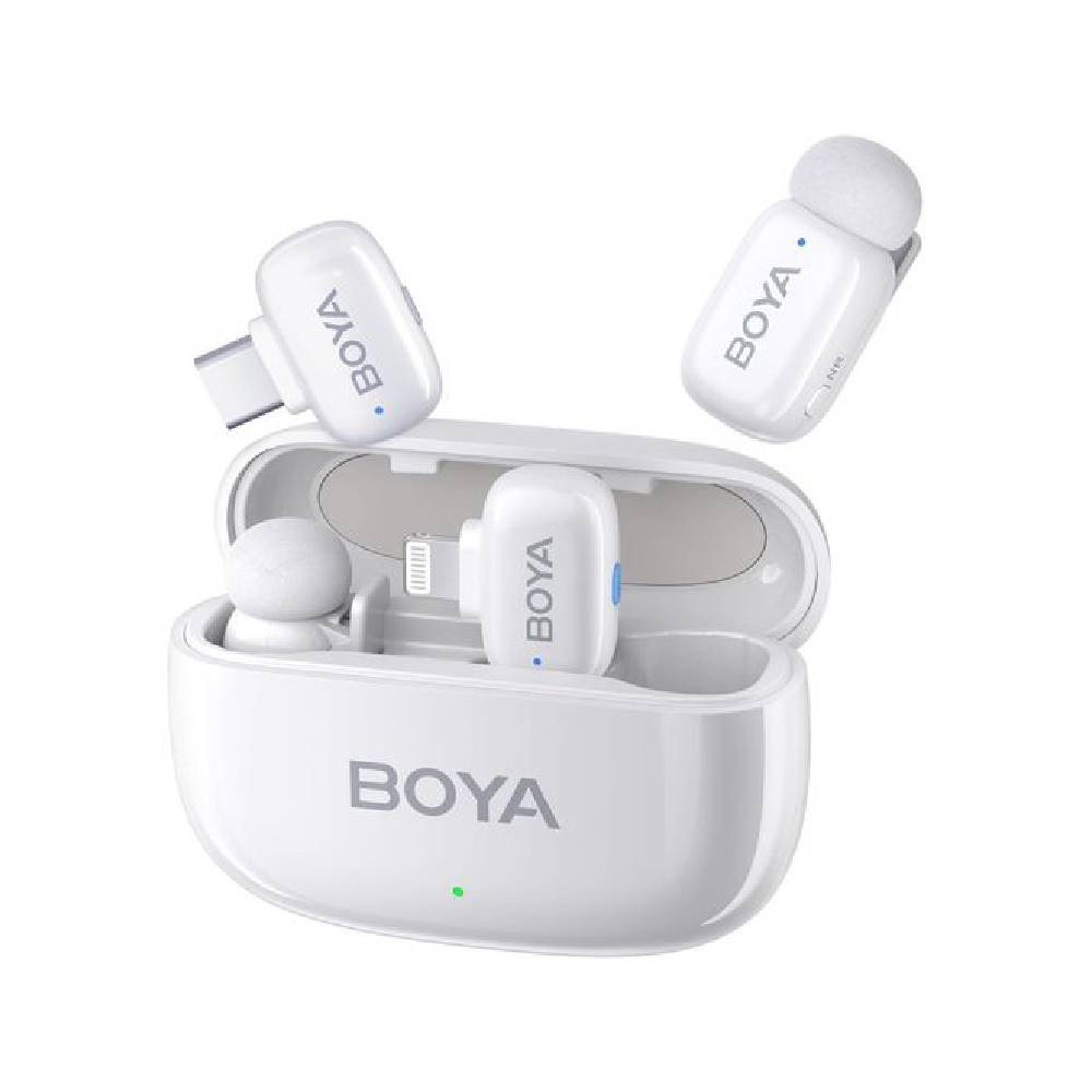 ไมโครโฟน BOYA MINI (2TX+2RX) White