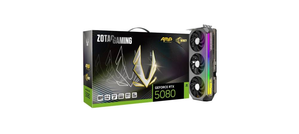 การ์ดจอ ZOTAC Gaming GeForce RTX 5080 AMP Extreme INFINITY