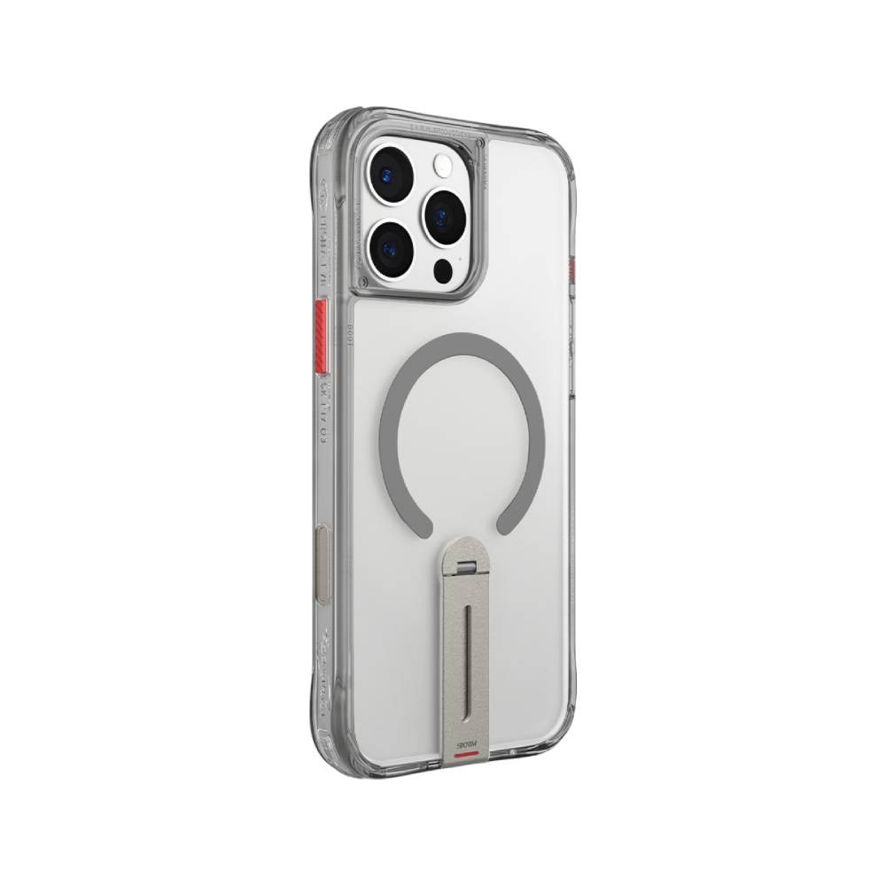 เคส Skinarma iPhone 16 Pro Max HELIX Mag Charge 360 Rotating Stand Titanium
