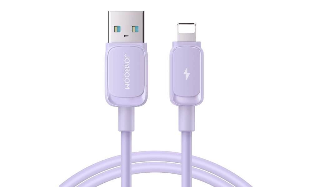 สายชาร์จ JOYROOM USB-A to Lightning Cable 3A Multi-Color 1.2M Purple (S ...