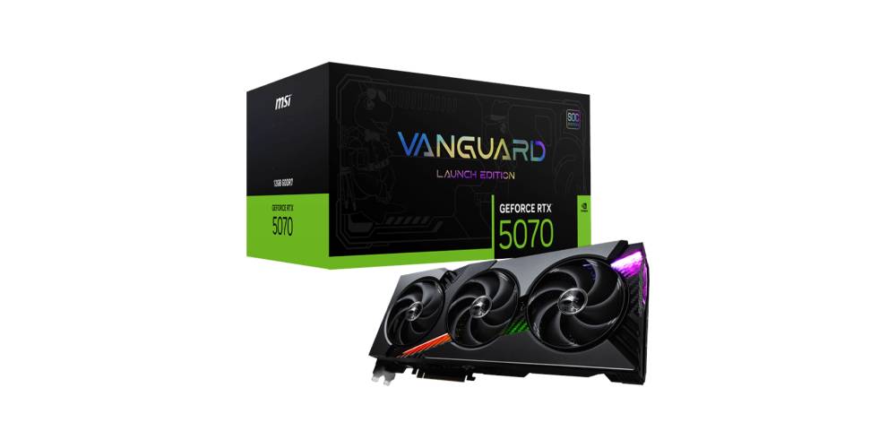 การ์ดจอ MSI GeForce RTX 5070 12G VANGUARD SOC LAUNCH EDITION