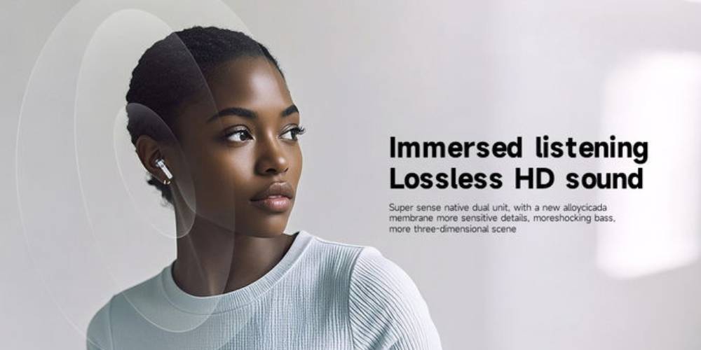 หูฟังไร้สาย Tazata P60 PRO TWS Black