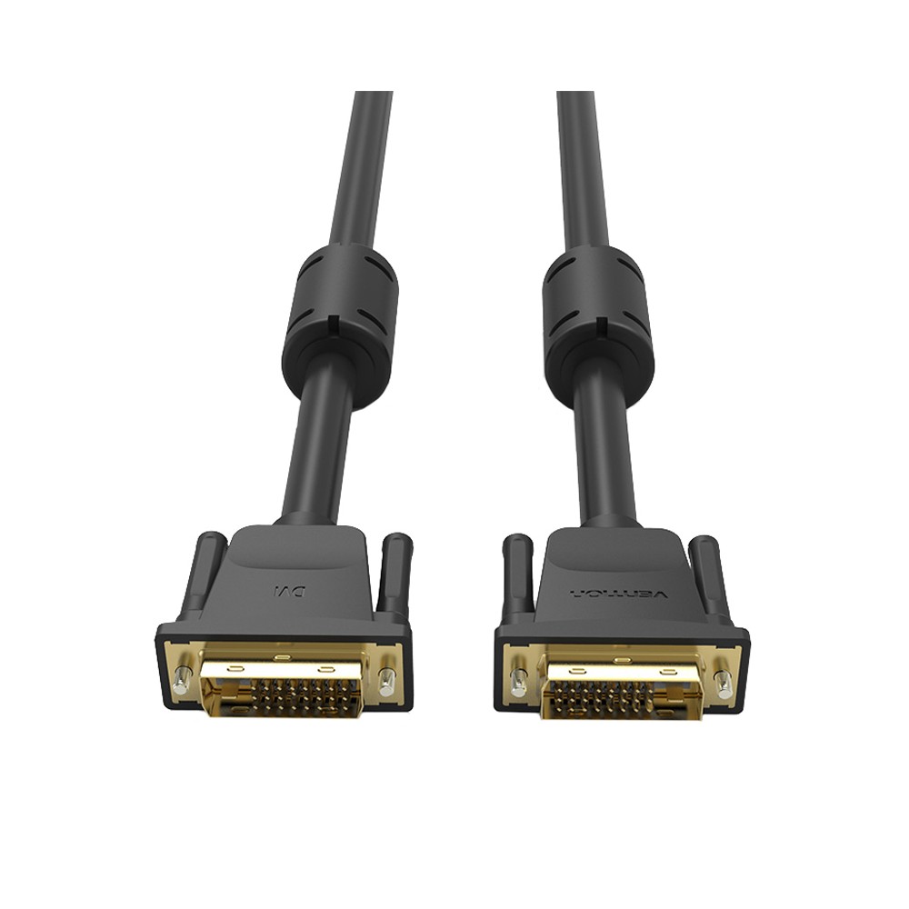 สายดาต้าเคเบิ้ล Vention DVI to DVI Cable Black ความยาว 1.5M.
