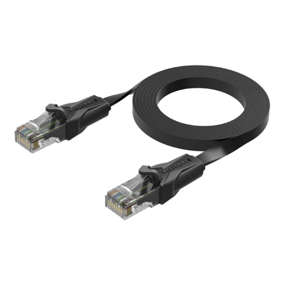 สายแลน Vention Flat Cat6 UTP Patch Cable 5M. Black