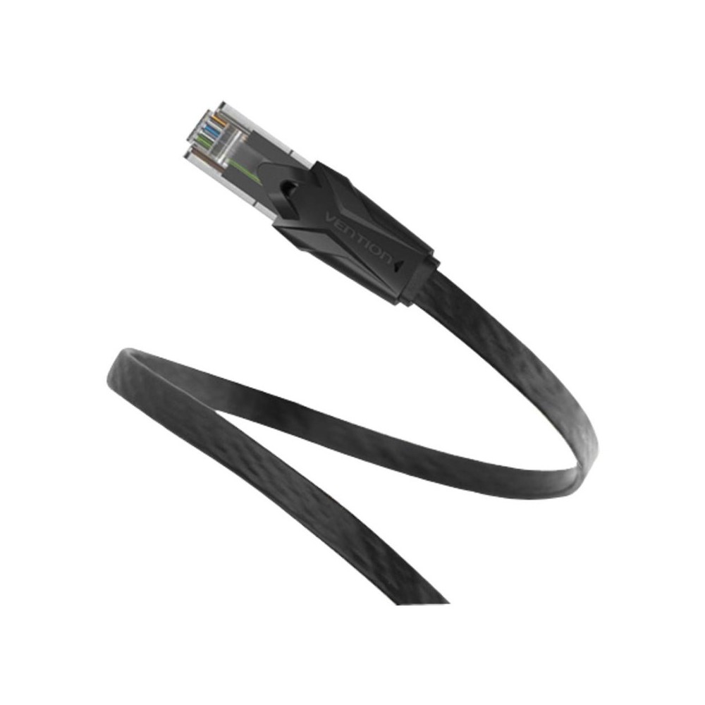 สายแลน Vention Flat Cat6 UTP Patch Cable ความยาว 3M. สีดำ