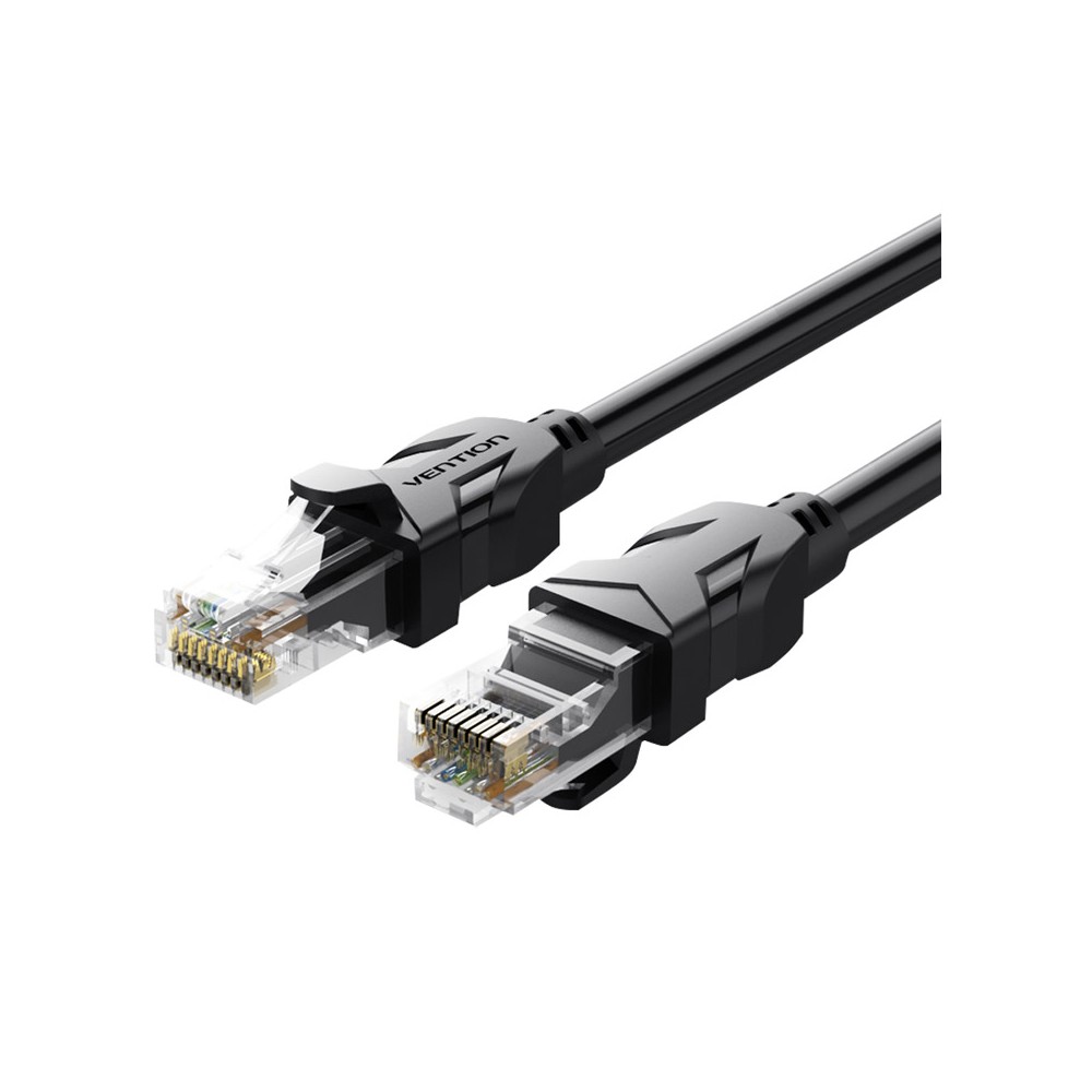 สายแลน Vention Round Cat6 UTP Patch Cable 3M. Black สายแลน Vention Round Cat6 UTP Patch Cable 3M. Black