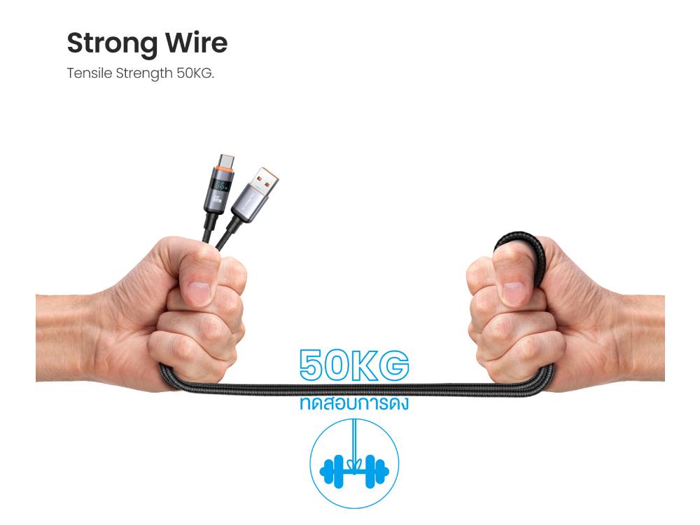 สายชาร์จ ALPHA.X USB-A to USB-C Cable 66W 1.2M ALU-AC09 Black ...