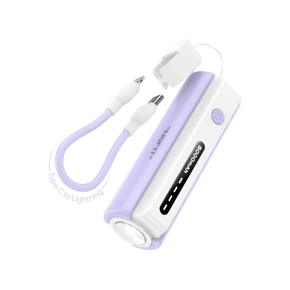 พาวเวอร์แบงค์ MOFIT 5000 mAh/with LED/with C-L Cable / MP05-L 07