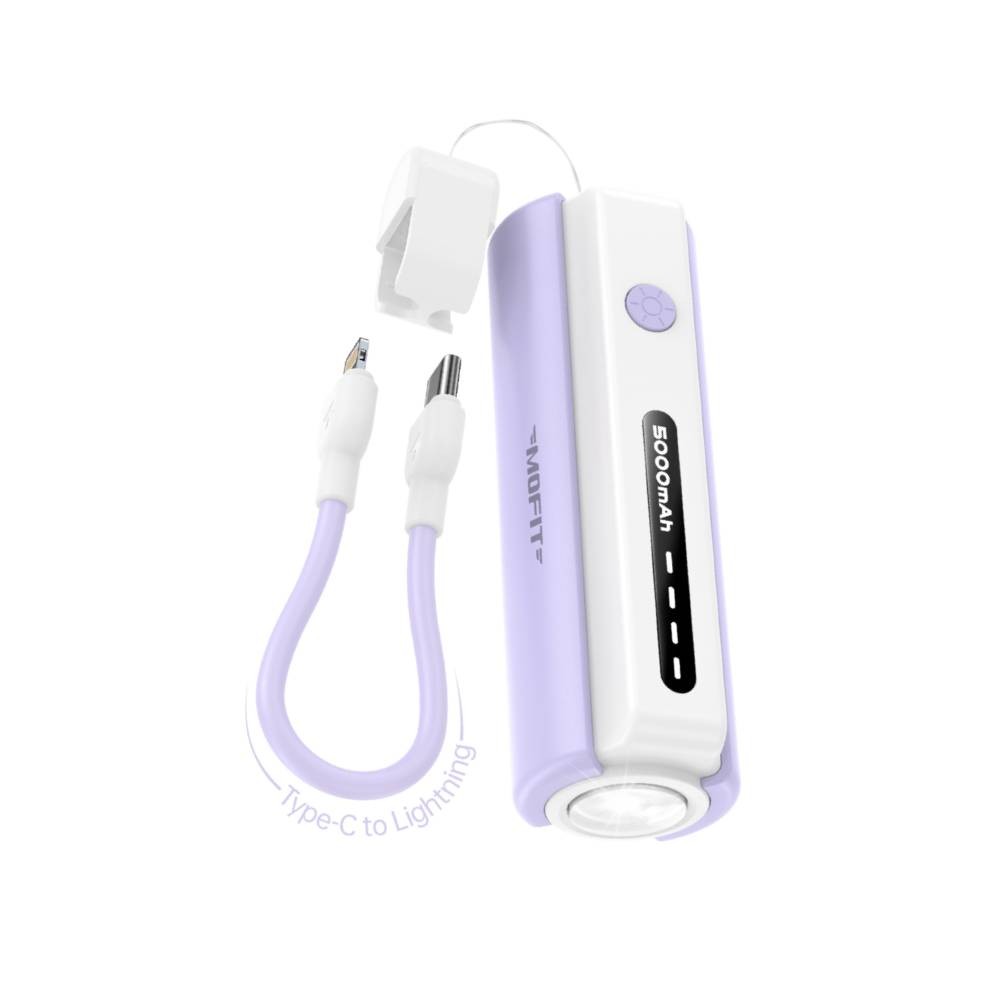 พาวเวอร์แบงค์ MOFIT 5000 mAh/with LED/with C-L Cable / MP05-L 07