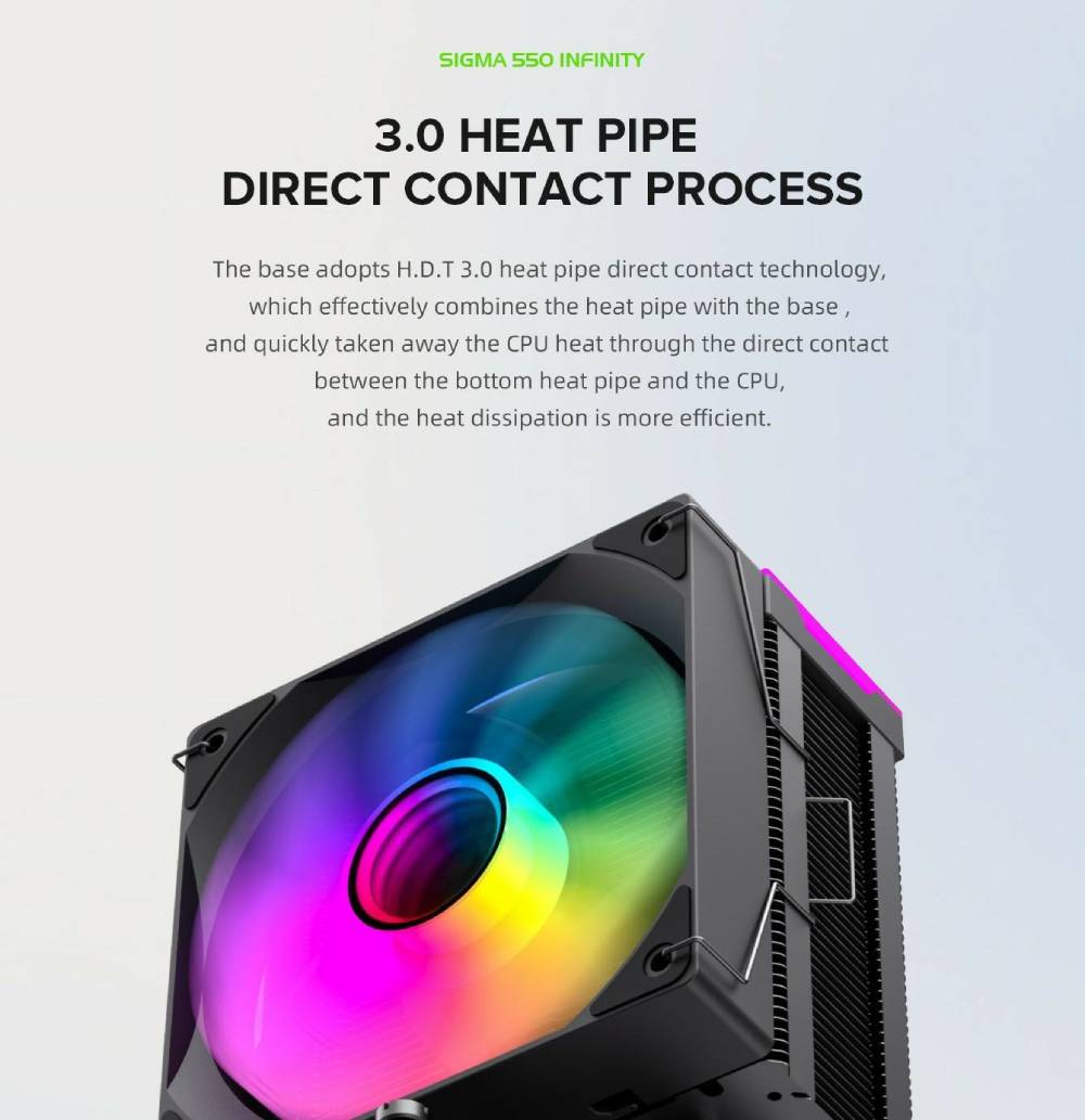 เกมแมก ชุดระบายความร้อนซีพียู Sigma 550 INFINITY สีดำ | Makro PRO