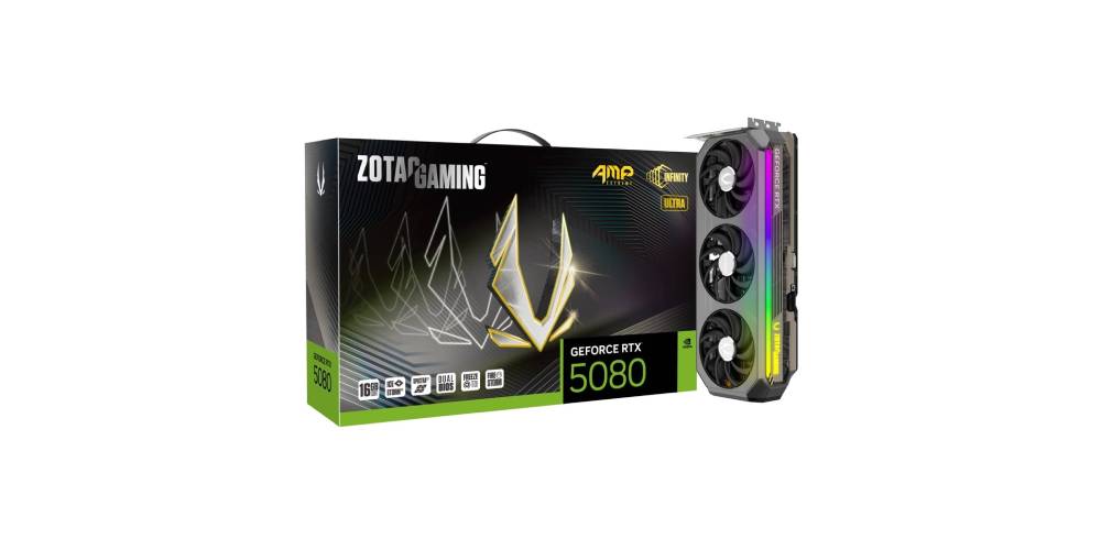 การ์ดจอ ZOTAC Gaming GeForce RTX 5080 AMP Extreme INFINITY ULTRA