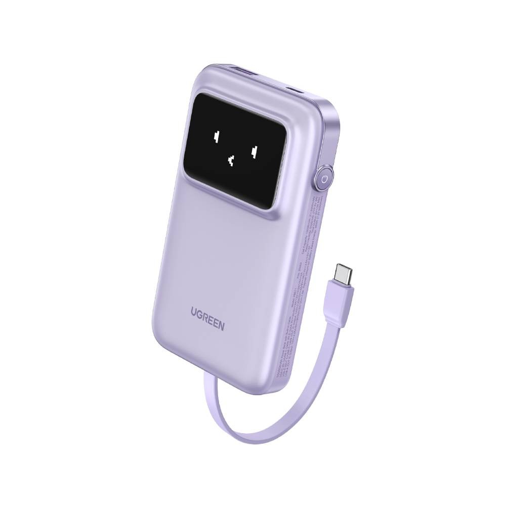 พาวเวอร์แบงค์ Ugreen 10000 mAh UNO Robot 30 วัตต์ สาย USB-C ในตัว
