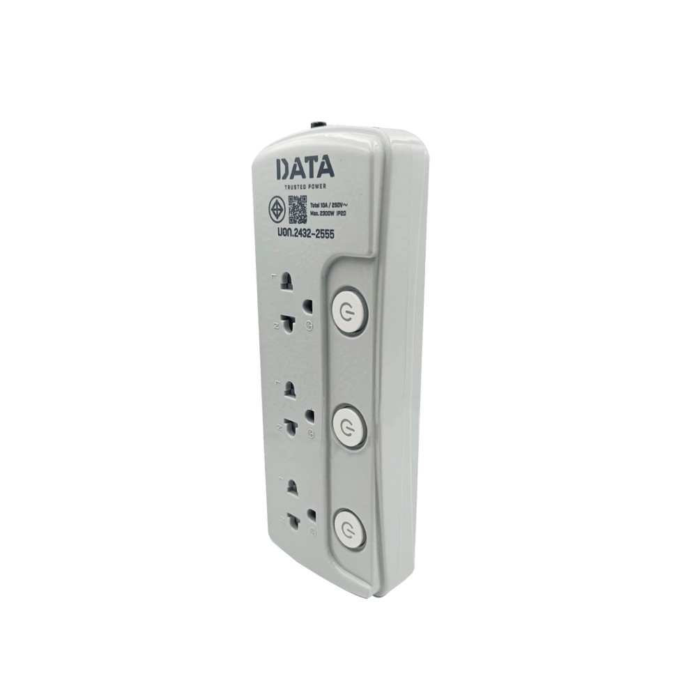 ปล๊กไฟ Data Plug 3 Way 3 Swich 3M LV3965 (16A.)