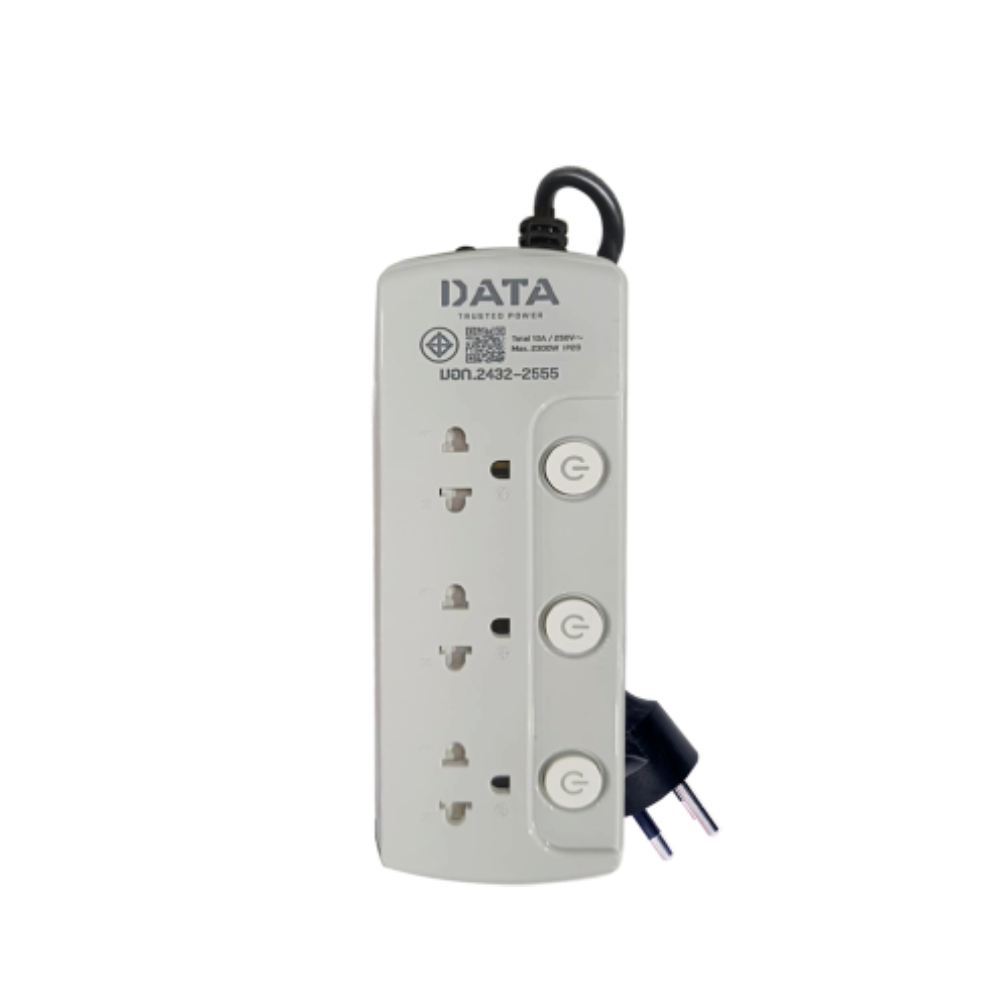 ปล๊กไฟ Data Plug 3 Way 3 Swich 3M LV3965 (16A.)