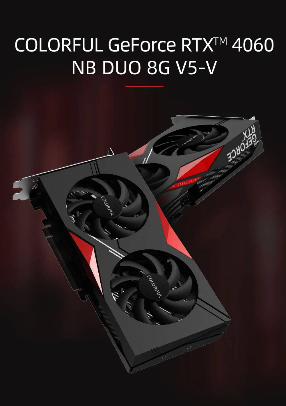 การ์ดจอ COLORFUL GeForce RTX 4060 NB DUO 8GB V5-V GDDR6 128-bit