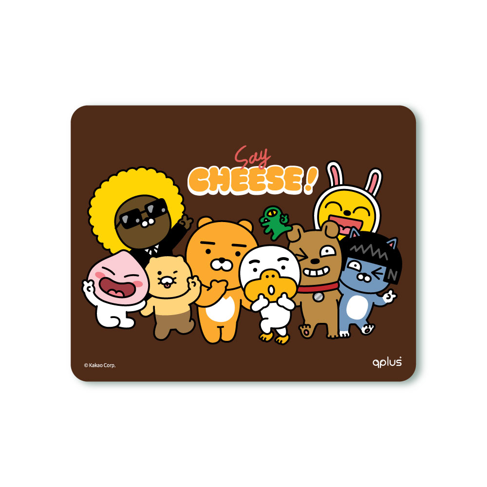 แผ่นรองเมาส์ QPLUS Mouse Pad x Kakao Say Cheese MP002 Black