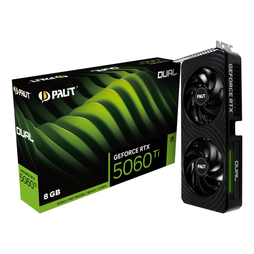 การ์ดจอ Palit GeForce RTX 5060 Ti Dual 8GB GDDR7